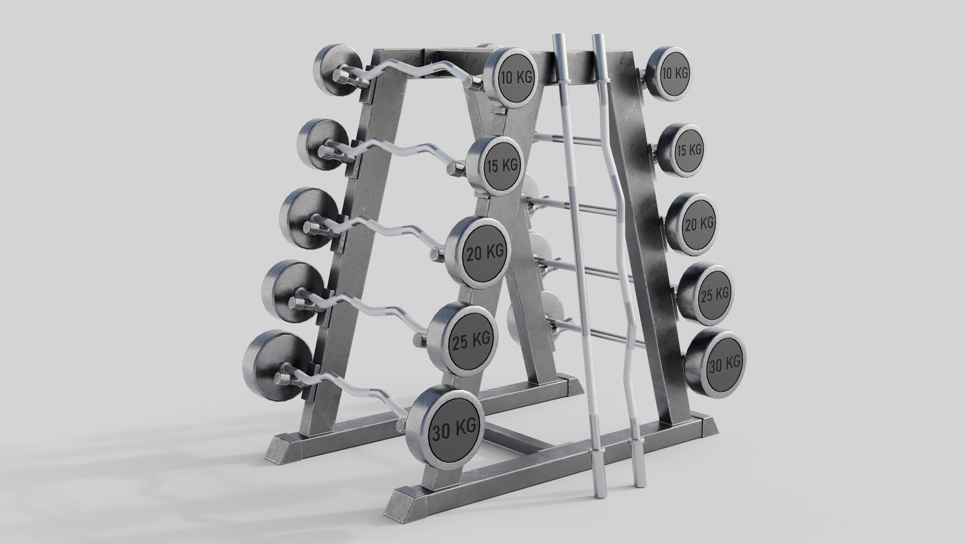 GYM Weights Collection 3D Model - TurboSquid 2367013