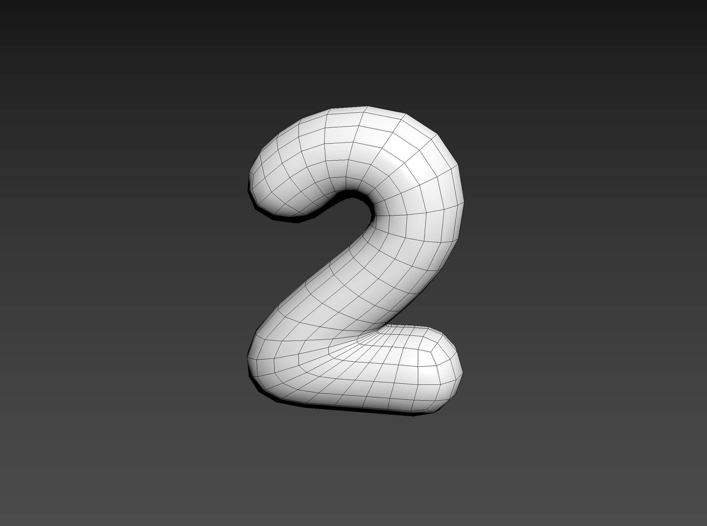 3D Number Two Model - TurboSquid 2305141