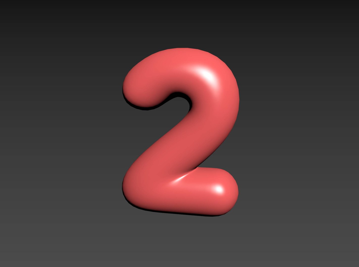 3D Number Two Model - TurboSquid 2305141