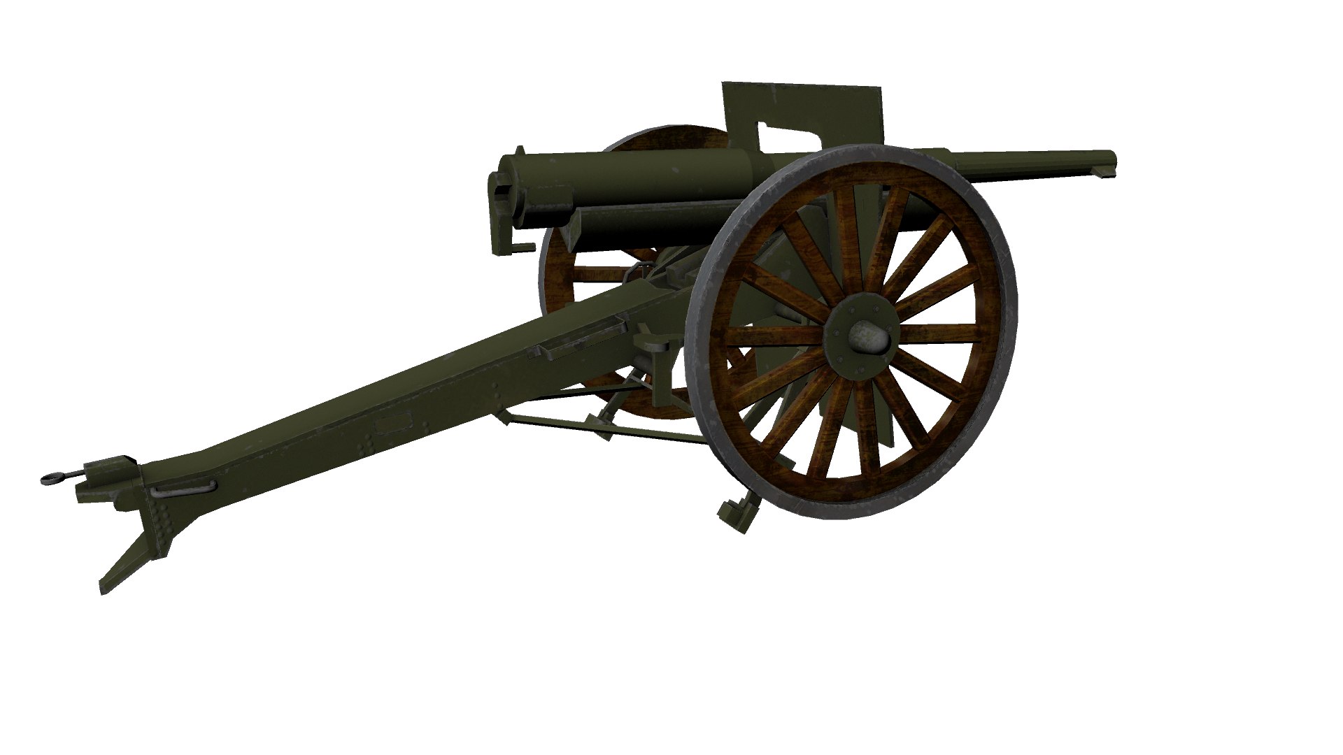Cannon Schneider 1897 75mm 3D model - TurboSquid 2147681