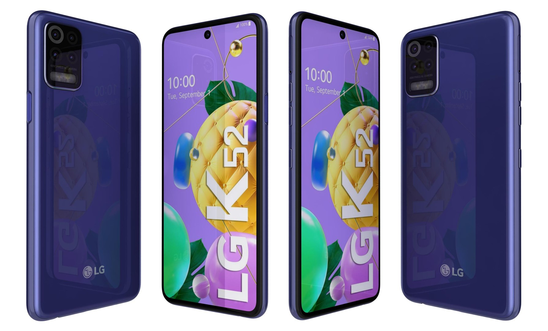 Lg k52 blue 3D model - TurboSquid 1638768