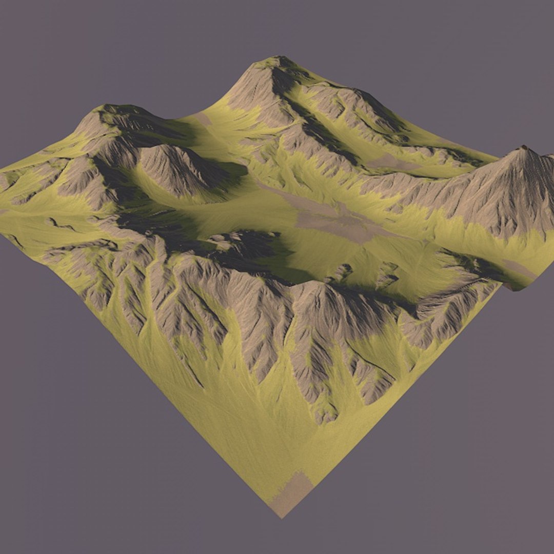 Mountains Pack 3d Model