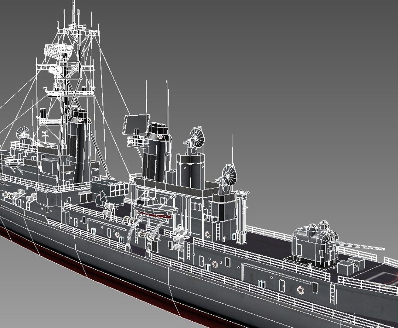 3D Model Charles F Adams-class - TurboSquid 1483219