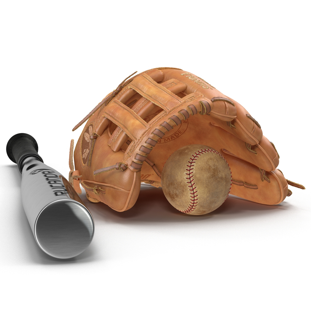 3d baseball ball