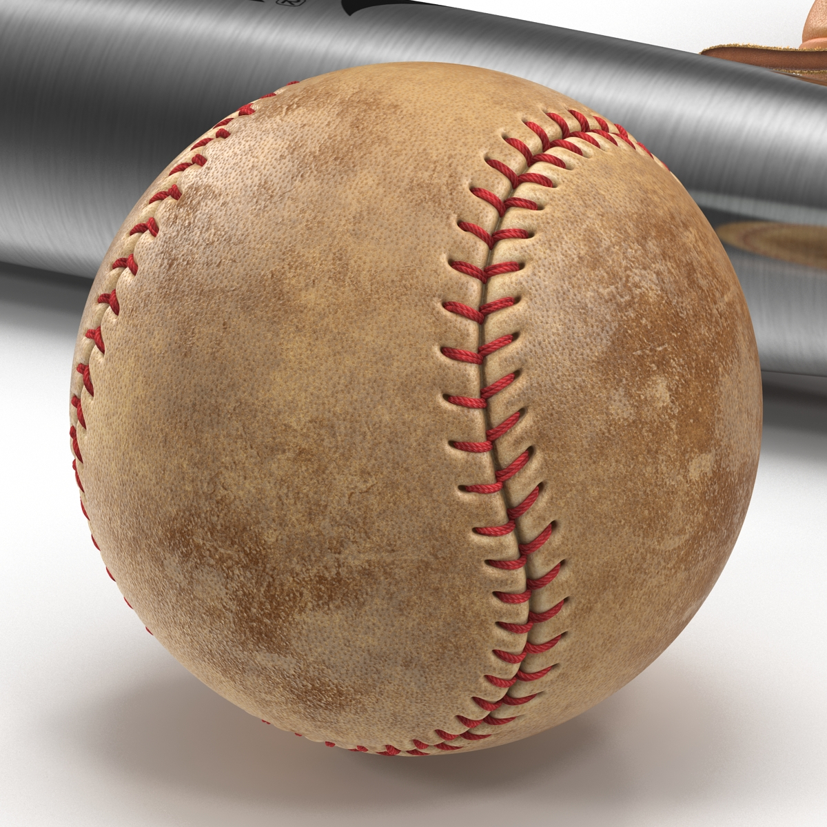 3d baseball ball