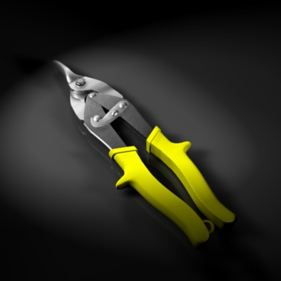 3d Sheet Metal Shears Model