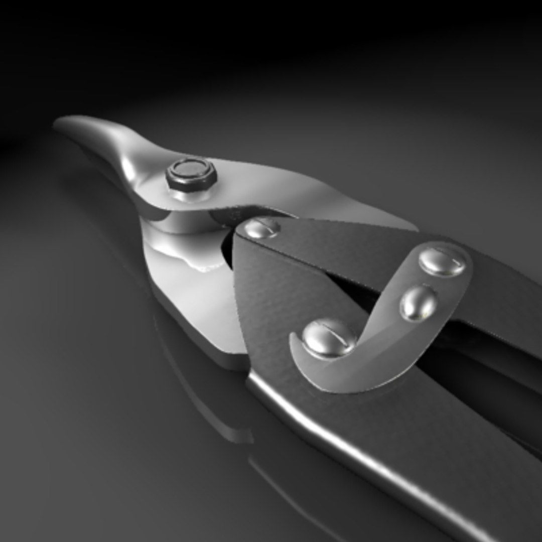3d Sheet Metal Shears Model