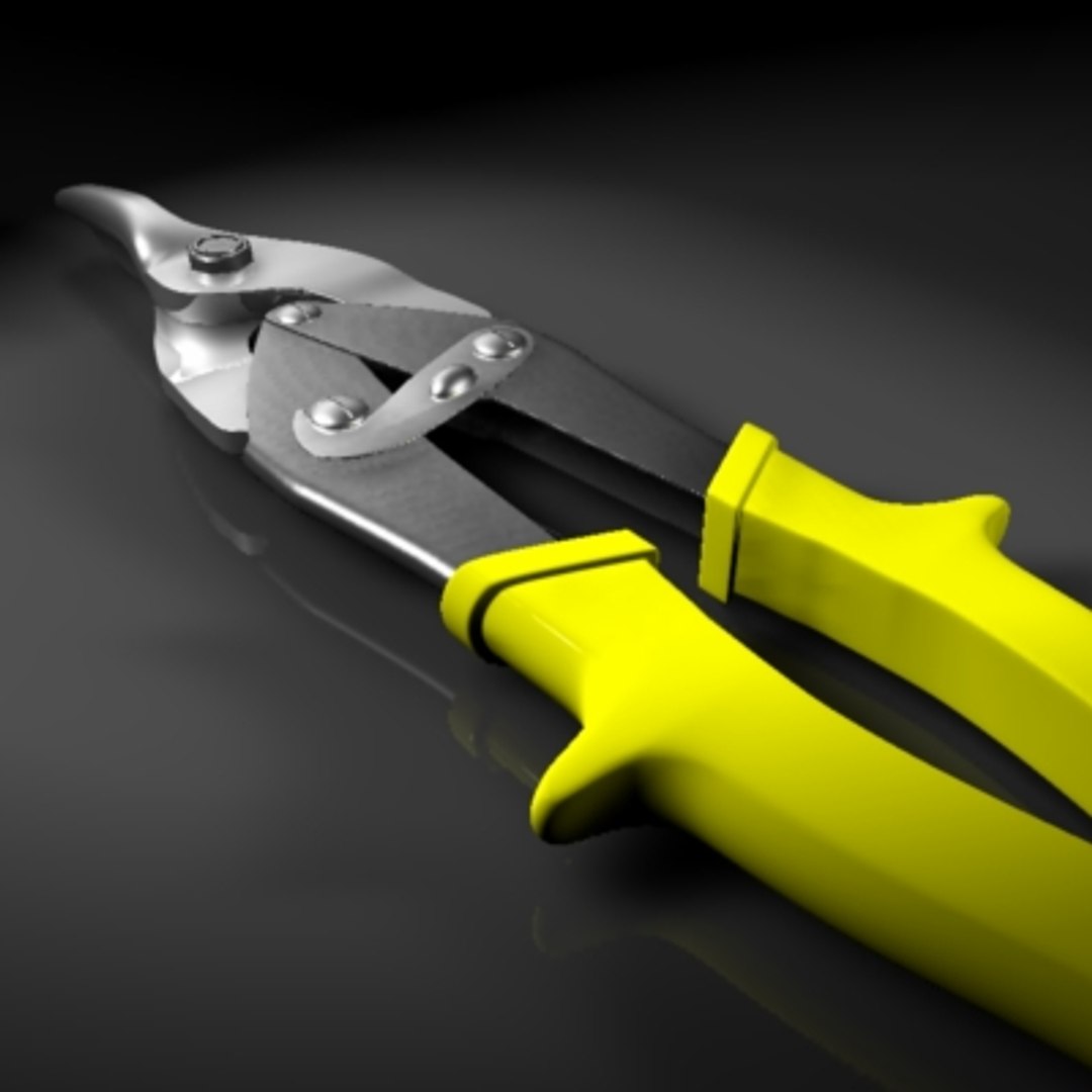 3d Sheet Metal Shears Model