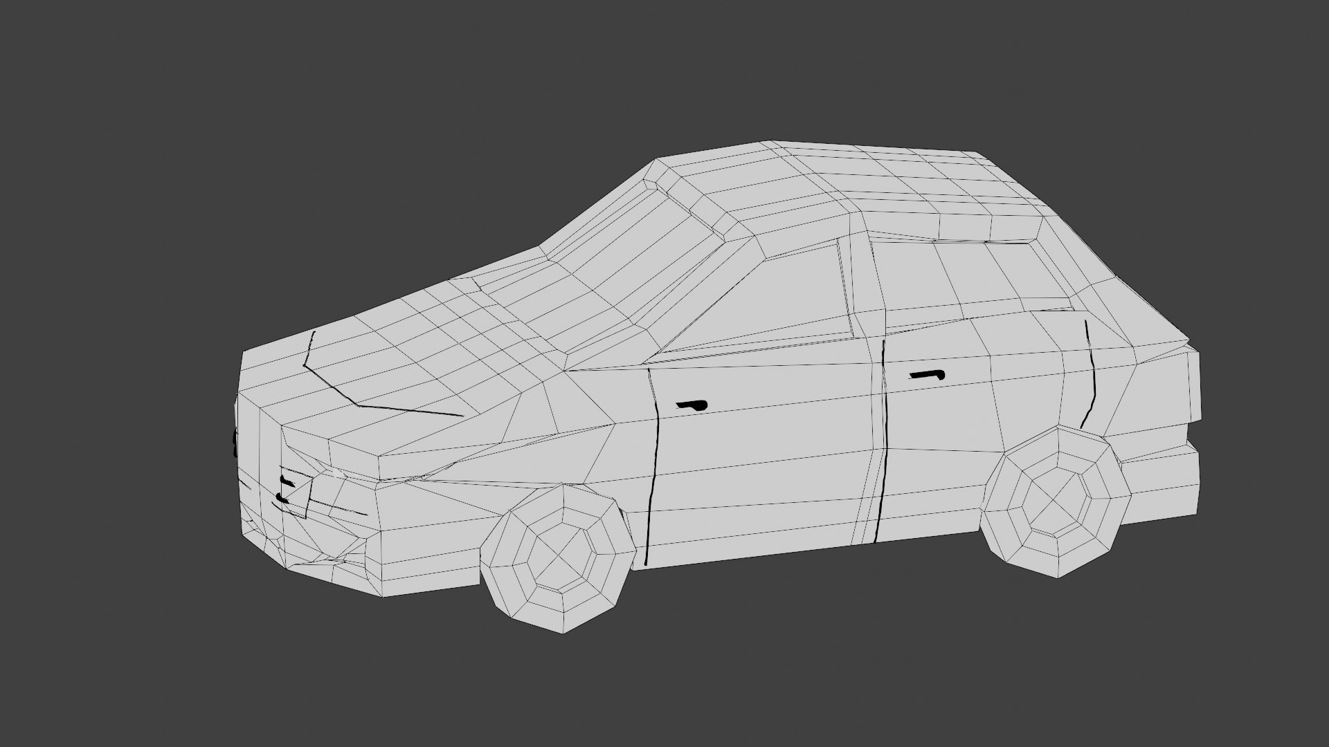 Low Poly Cartoon Car Drawing Shader Model - TurboSquid 2107450