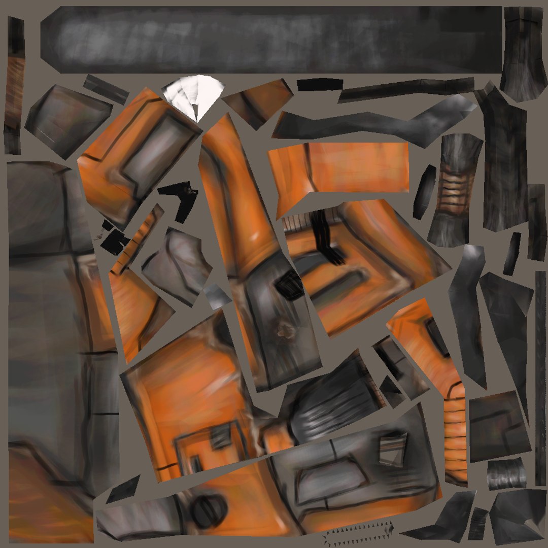 3d chainsaw tool weapon model
