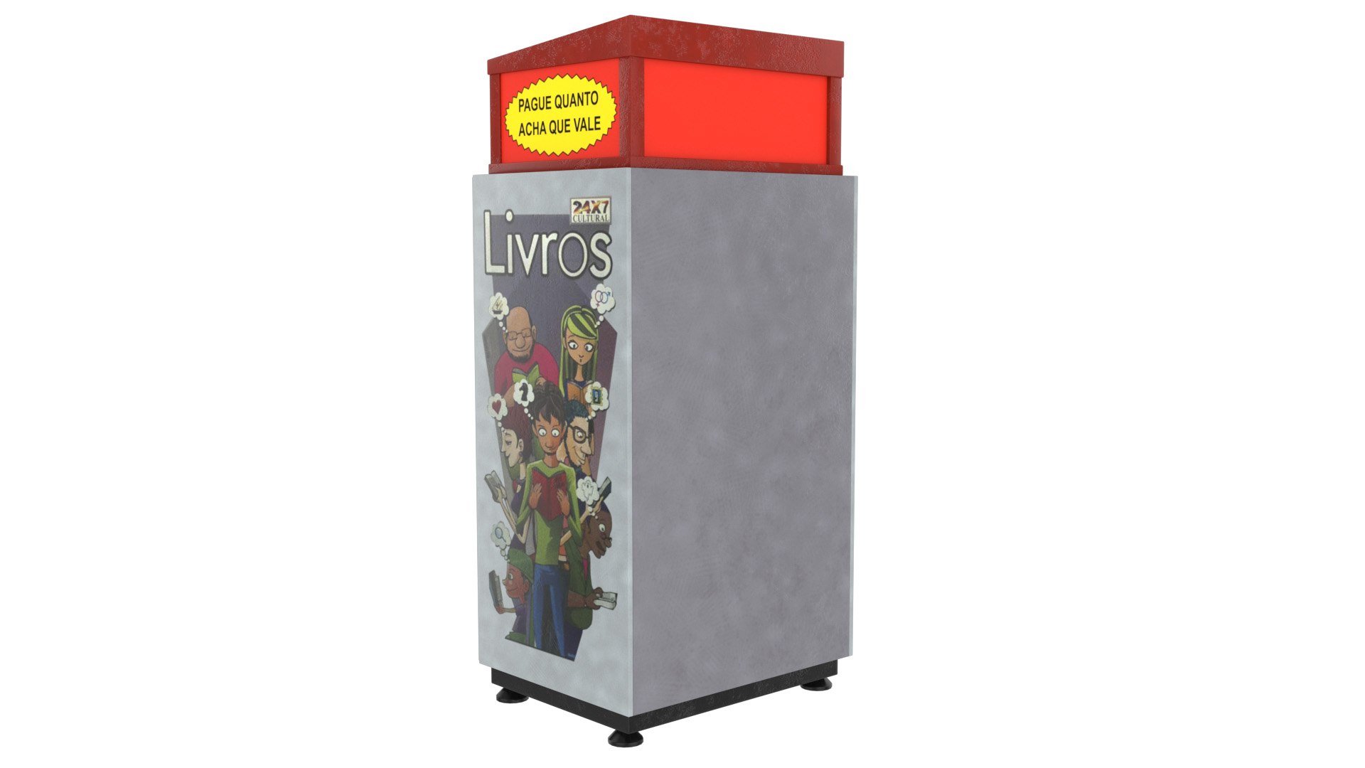 Book Machine 3d Model
