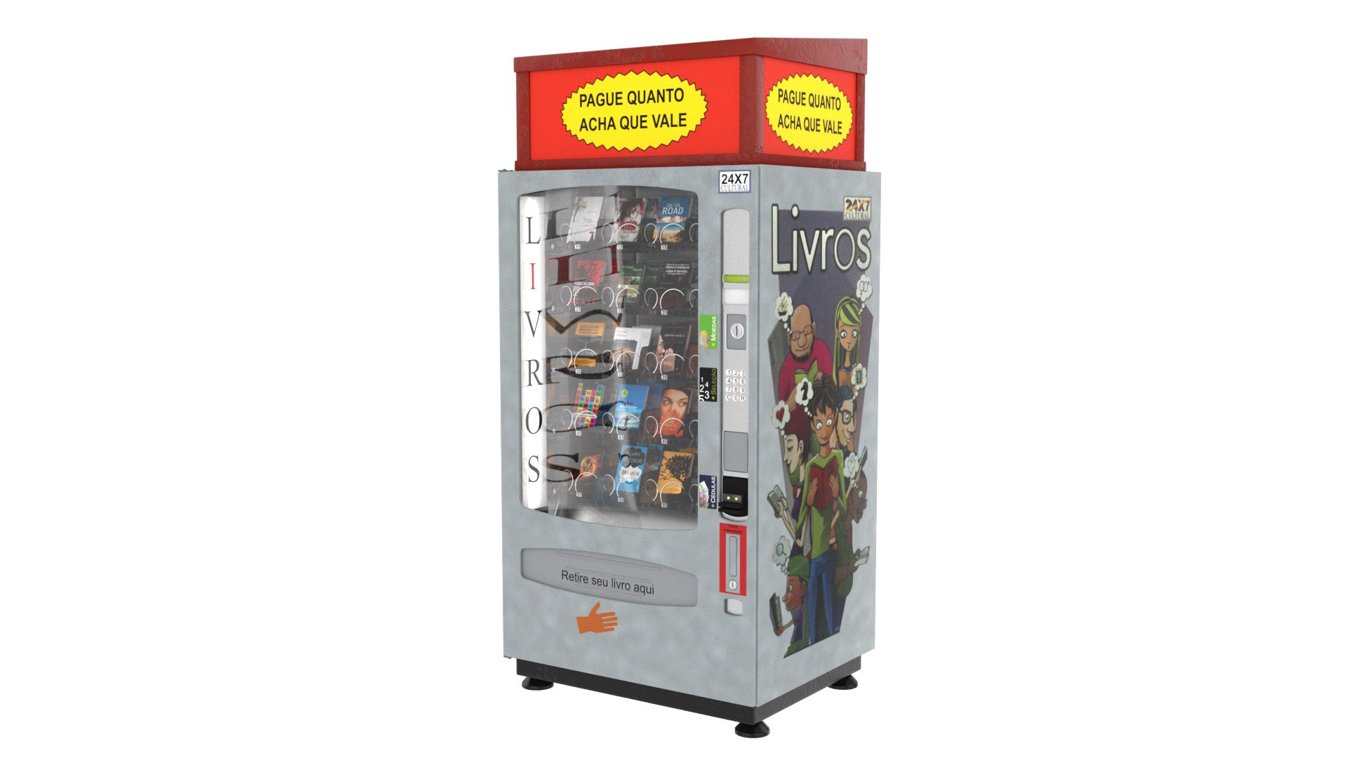 Book Machine 3d Model