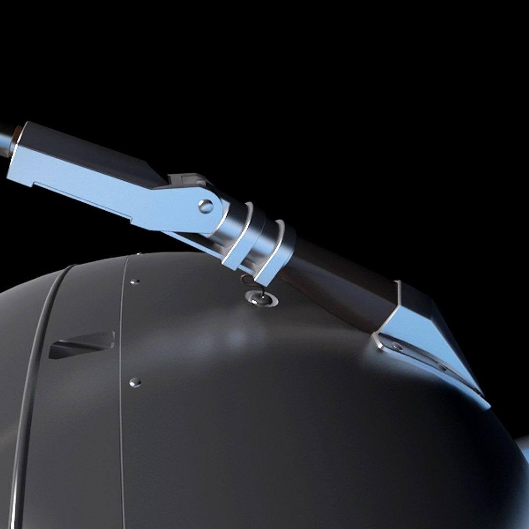 3d model russian sputnik