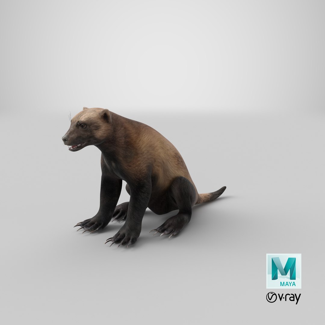 Wolverine Dark Color Sitting Pose 3D Model - TurboSquid 2131565