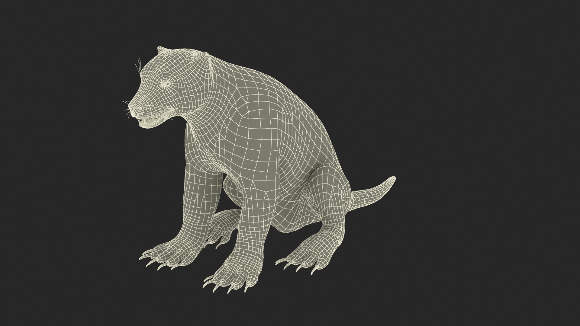 Wolverine Dark Color Sitting Pose 3D Model - TurboSquid 2131565