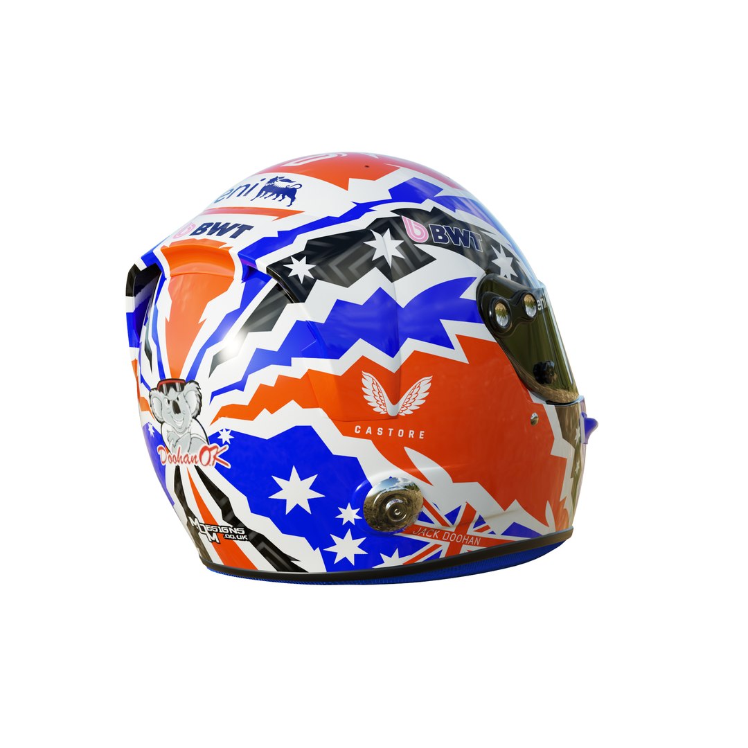 F1 Jack Doohan Helmet 2025 3D Model - TurboSquid 2383703