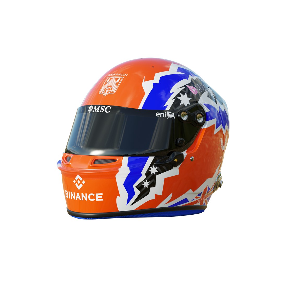 F1 Jack Doohan Helmet 2025 3D Model - TurboSquid 2383703