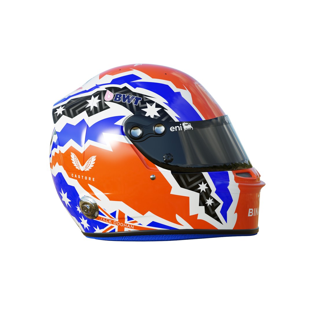 F1 Jack Doohan Helmet 2025 3D Model - TurboSquid 2383703