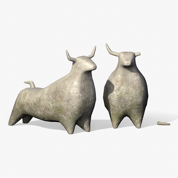 modelo 3d Stone bull statue - TurboSquid 2059436