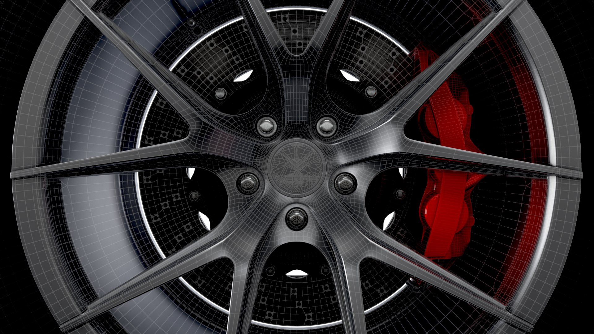 Verde Axis V99 Wheel 3D - TurboSquid 2022216