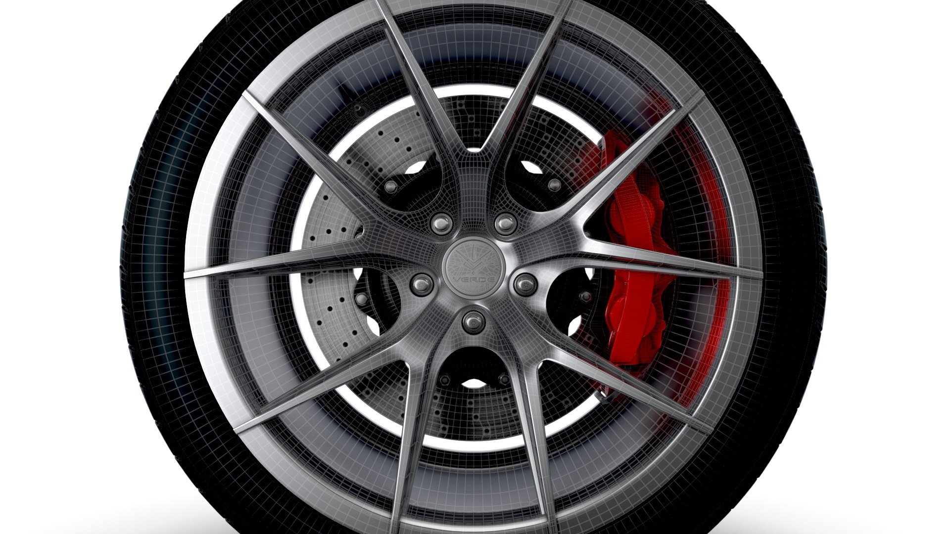Verde Axis V99 Wheel 3D - TurboSquid 2022216