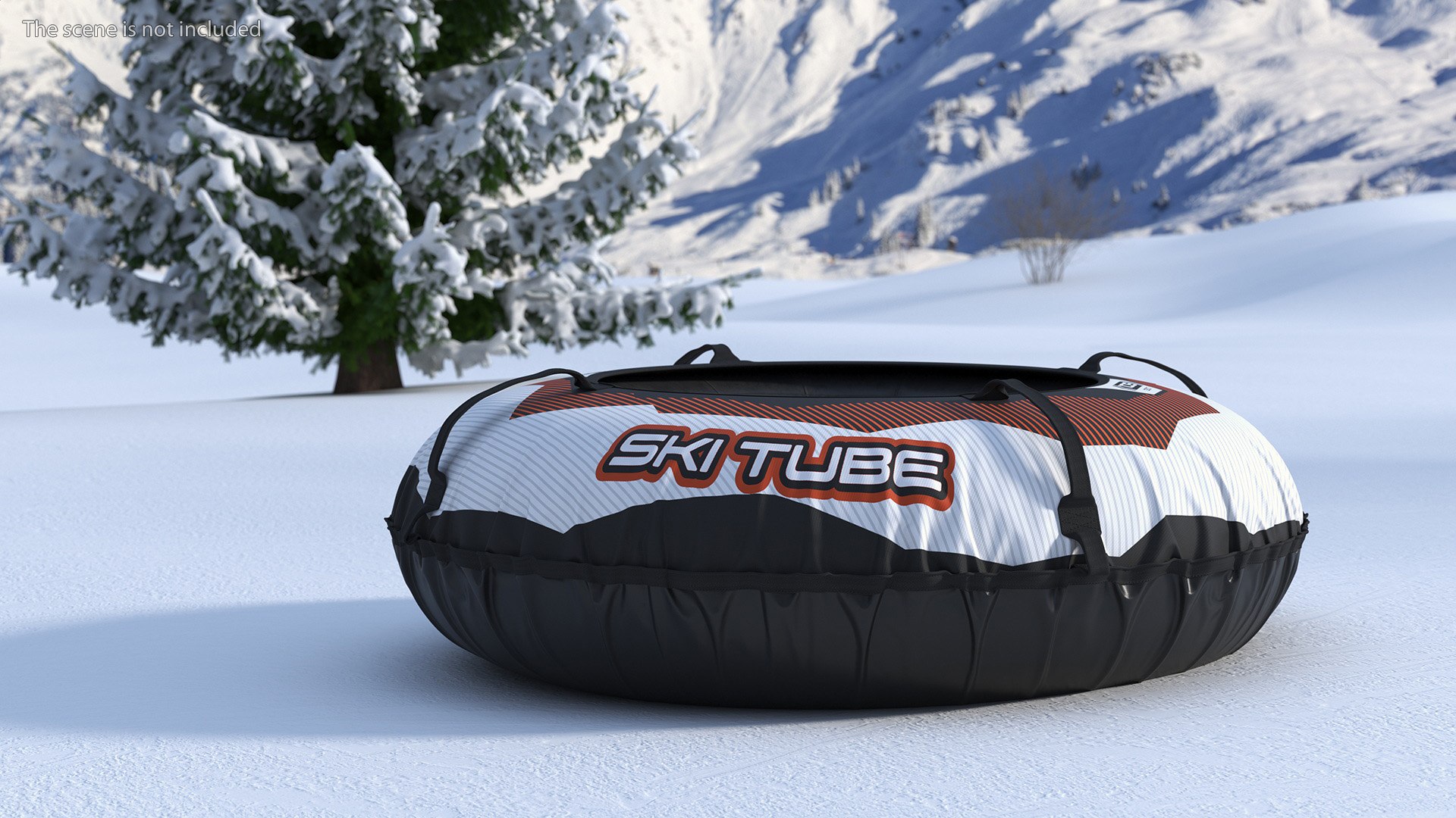3D Model Large Snow Tube White - TurboSquid 2206601