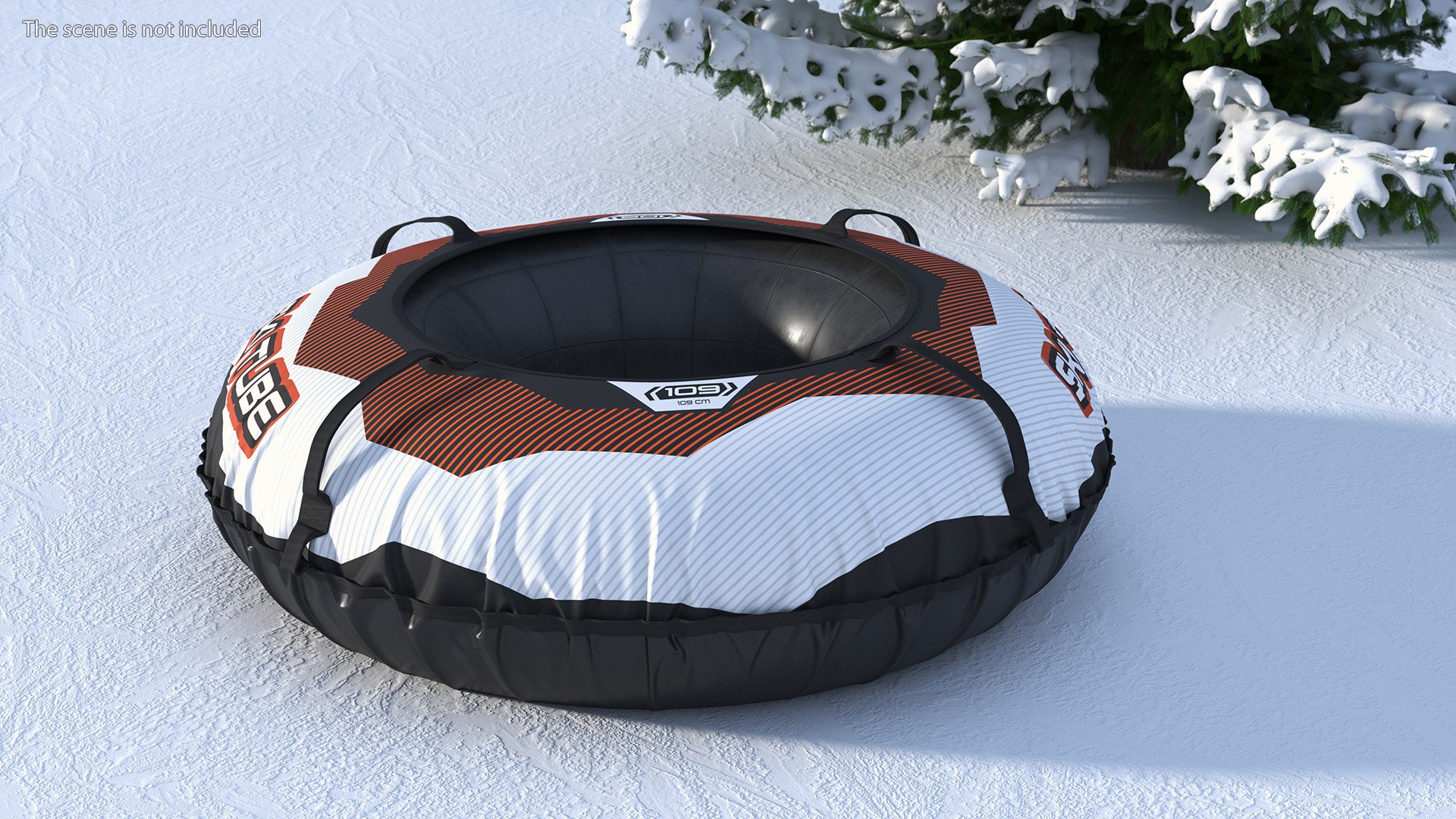 3D Model Large Snow Tube White - TurboSquid 2206601