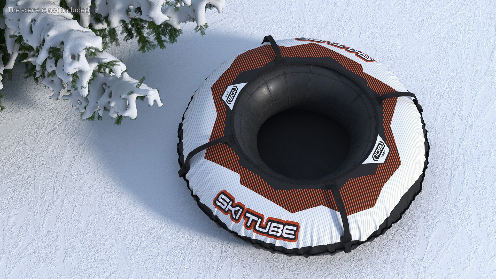 3D Model Large Snow Tube White - TurboSquid 2206601