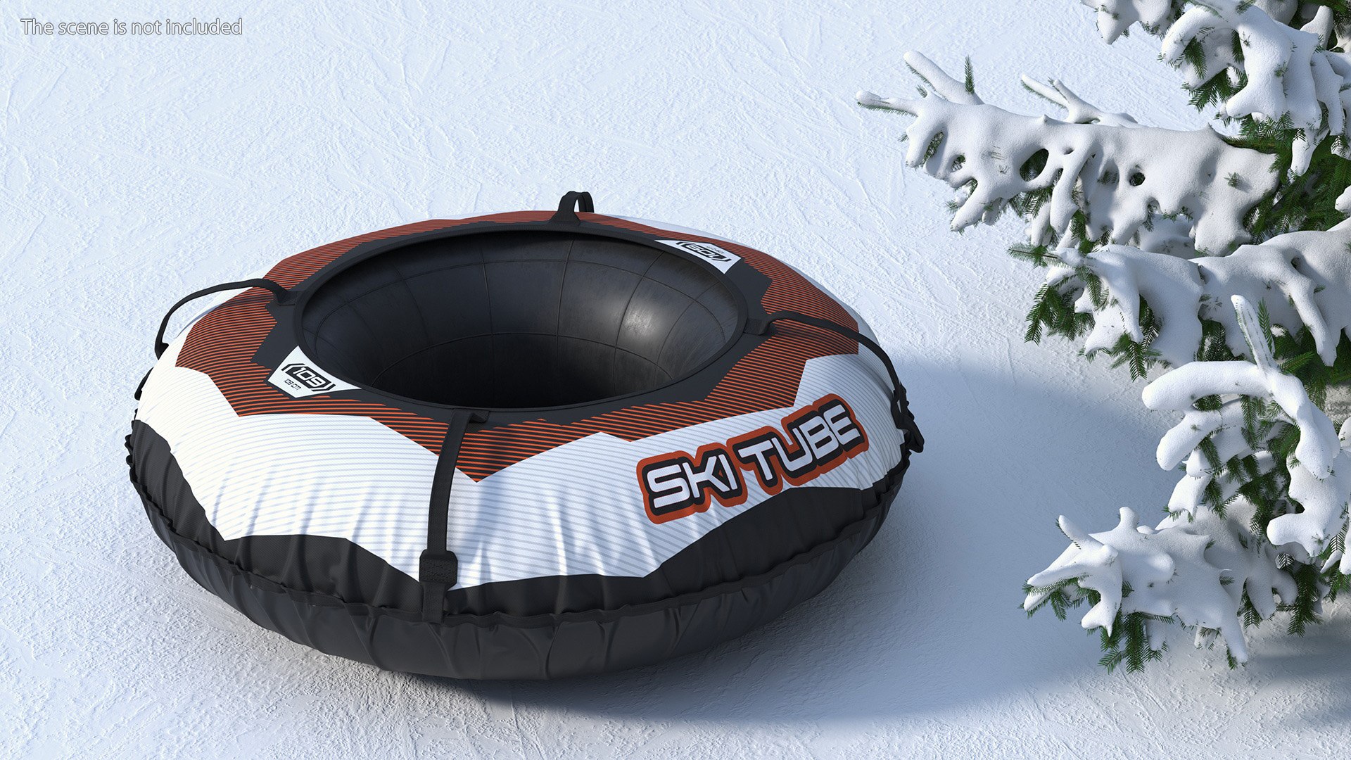 3D Model Large Snow Tube White - TurboSquid 2206601