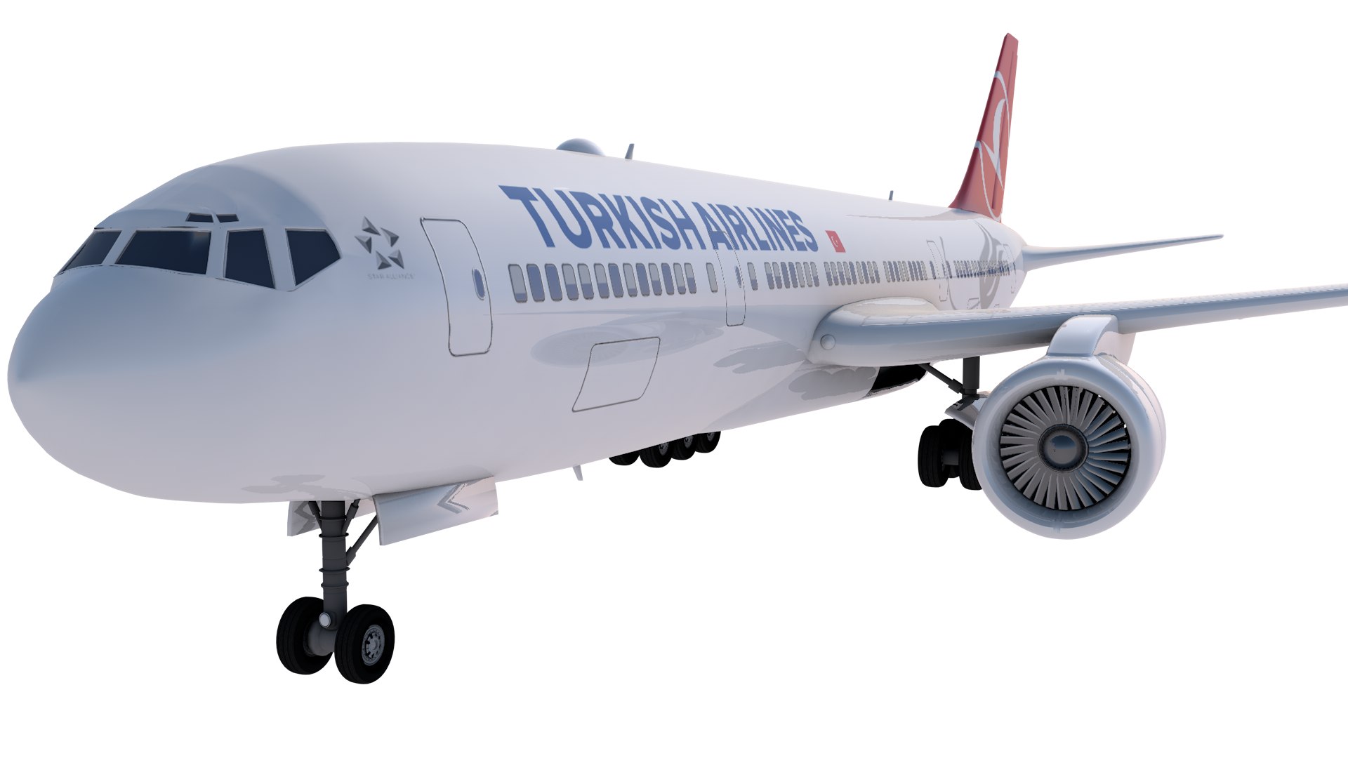 3d A-777 Turkish Airlines