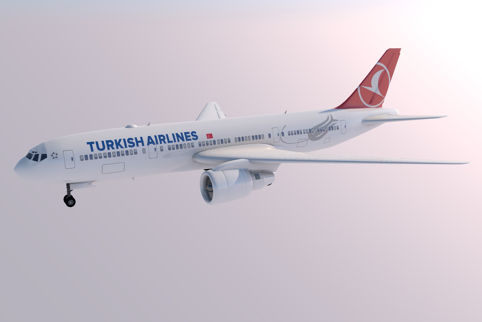 3d A-777 Turkish Airlines