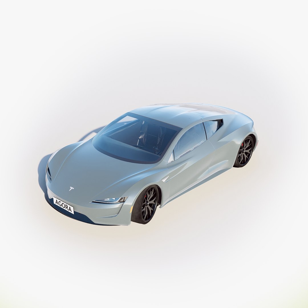 3D High-Quality Car - Tesla Roadster - TurboSquid 2174220