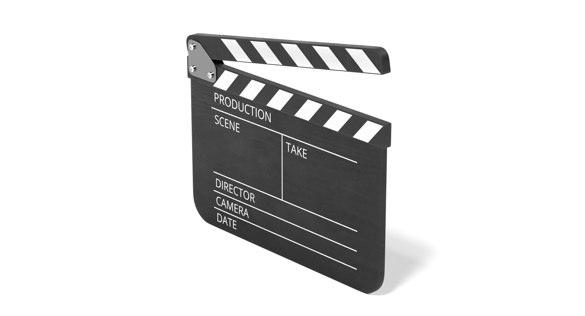 Clapperboard Clapper Board Model - TurboSquid 1168596