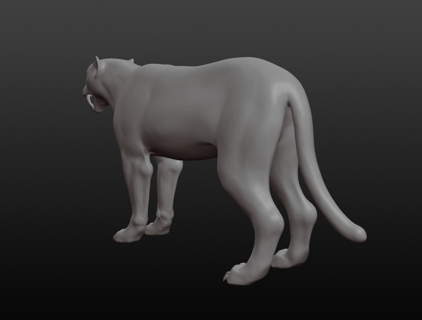 Tiger Saber-toothed Model - TurboSquid 1628146