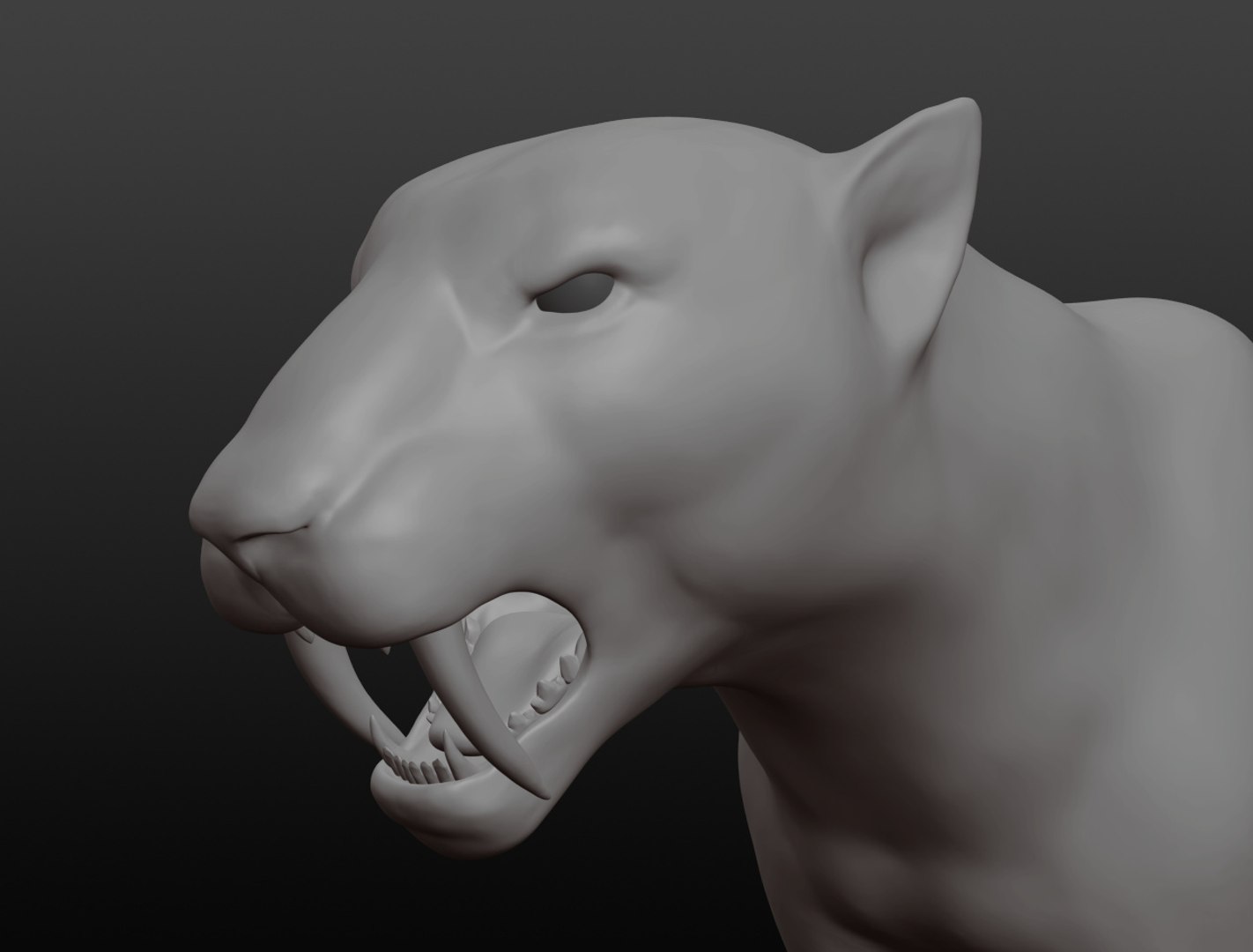 Tiger saber-toothed model - TurboSquid 1628146