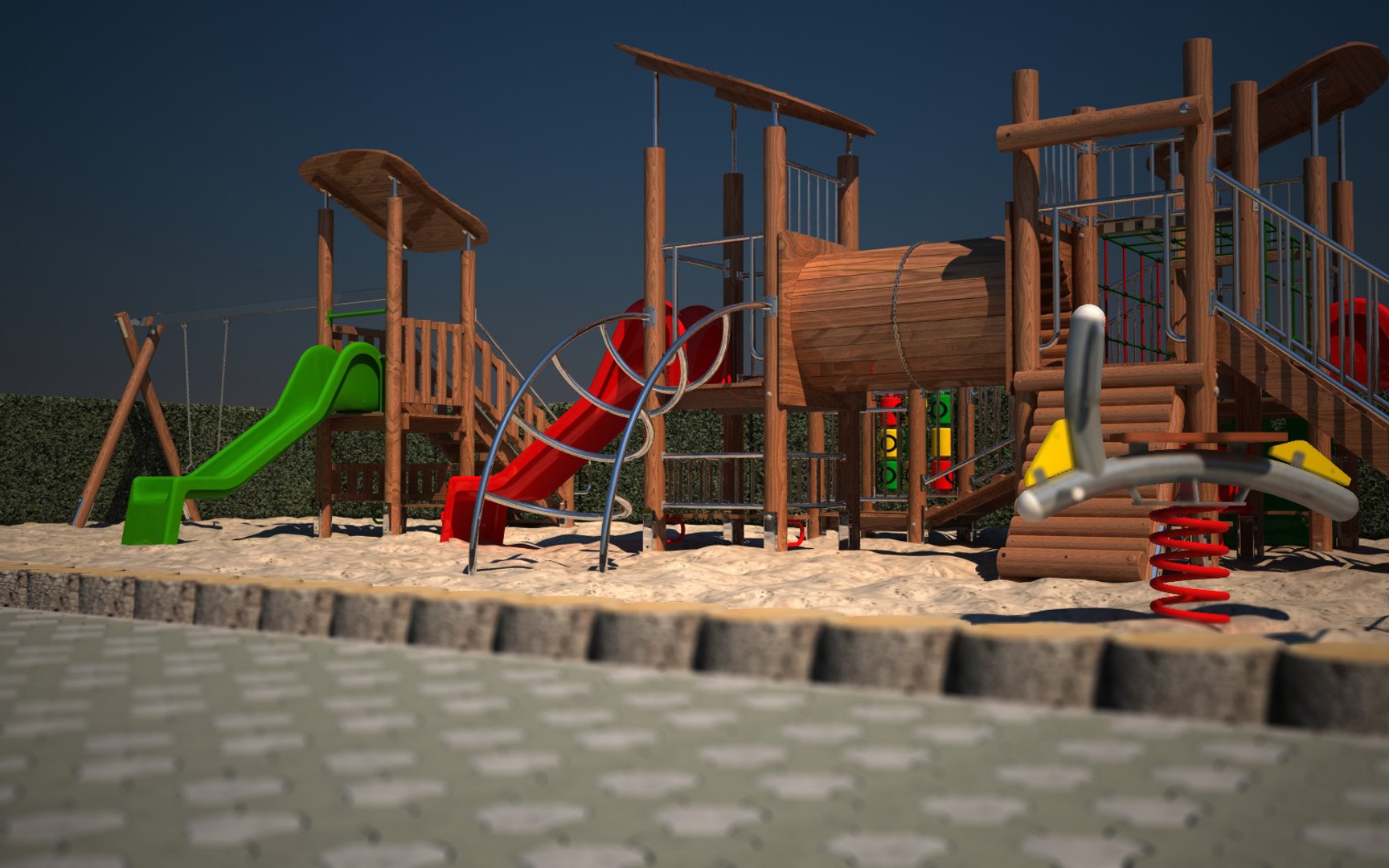3d Model Children Playground