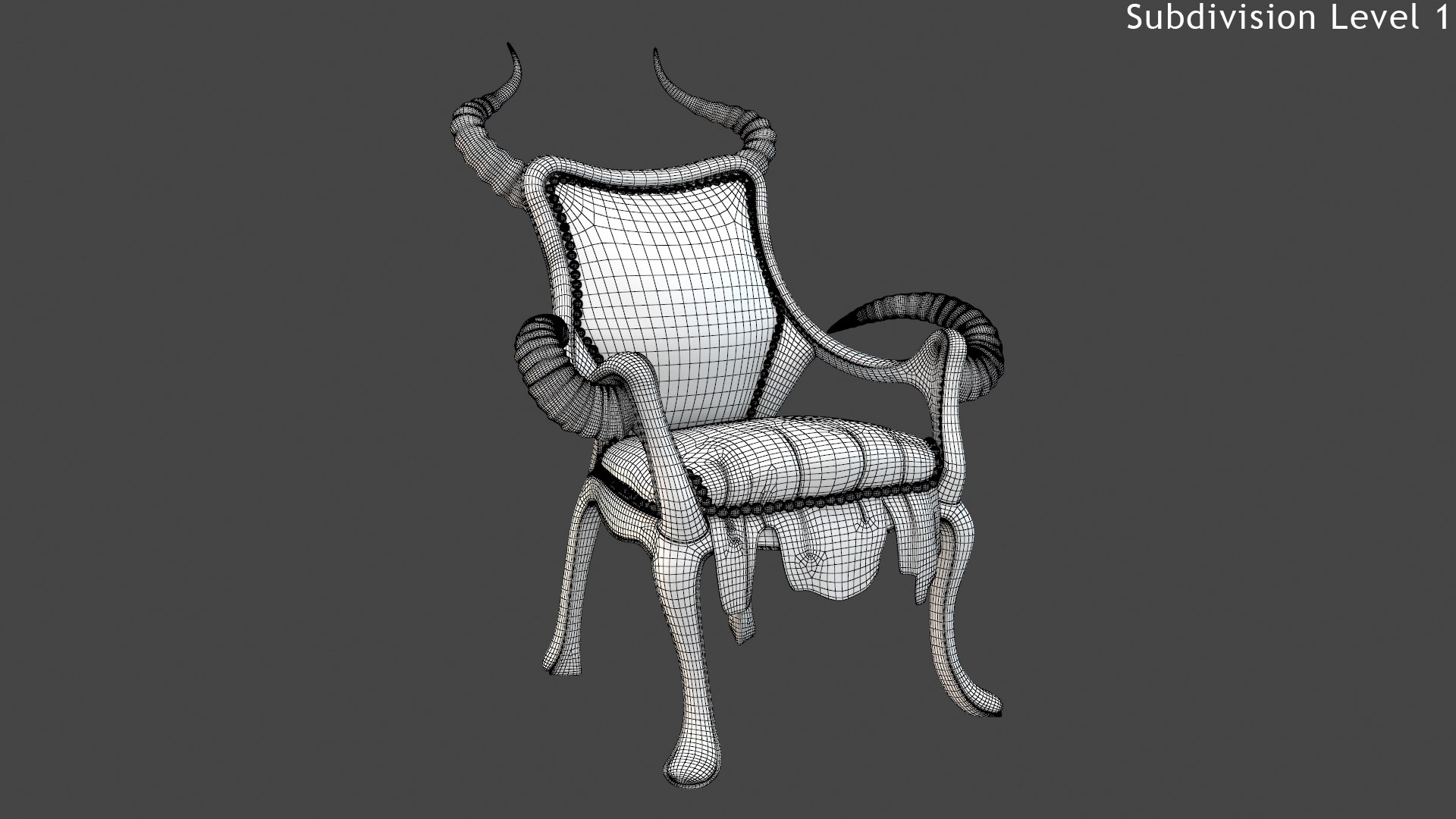 3D Model Infernal Furniture Animal Chair Design - TurboSquid 1658286