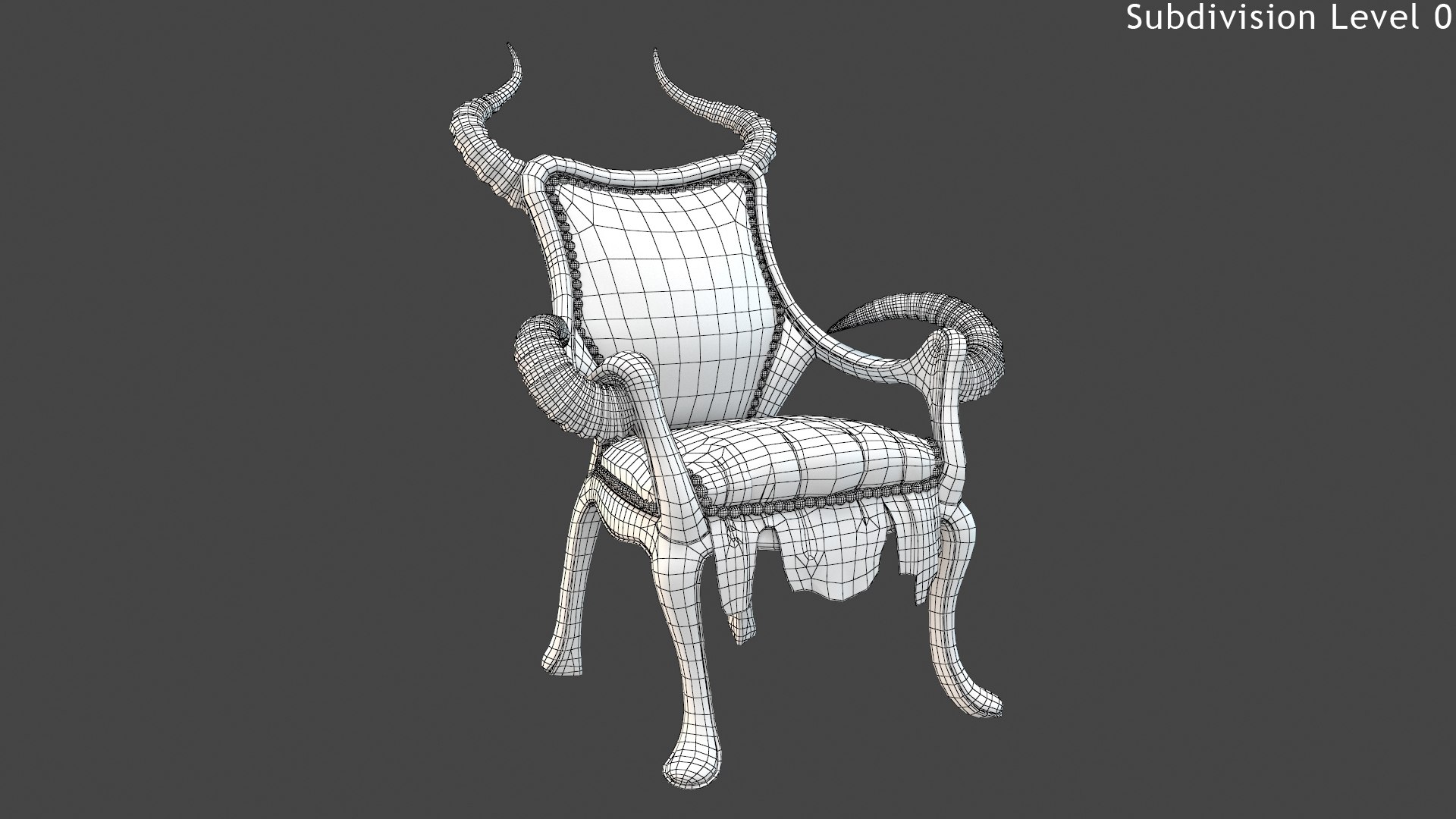 3D Model Infernal Furniture Animal Chair Design - TurboSquid 1658286