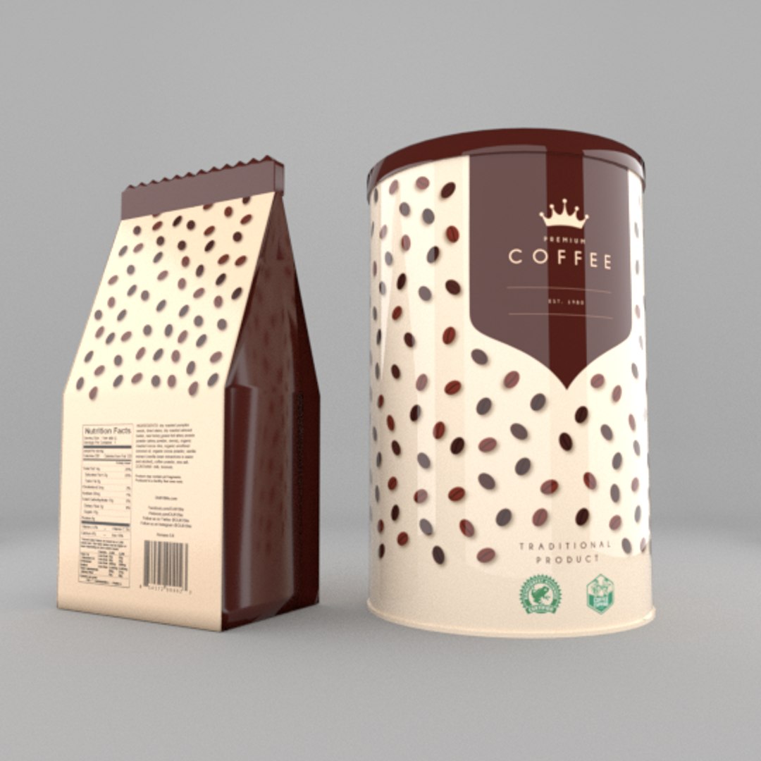 Coffee Pack 3d Model