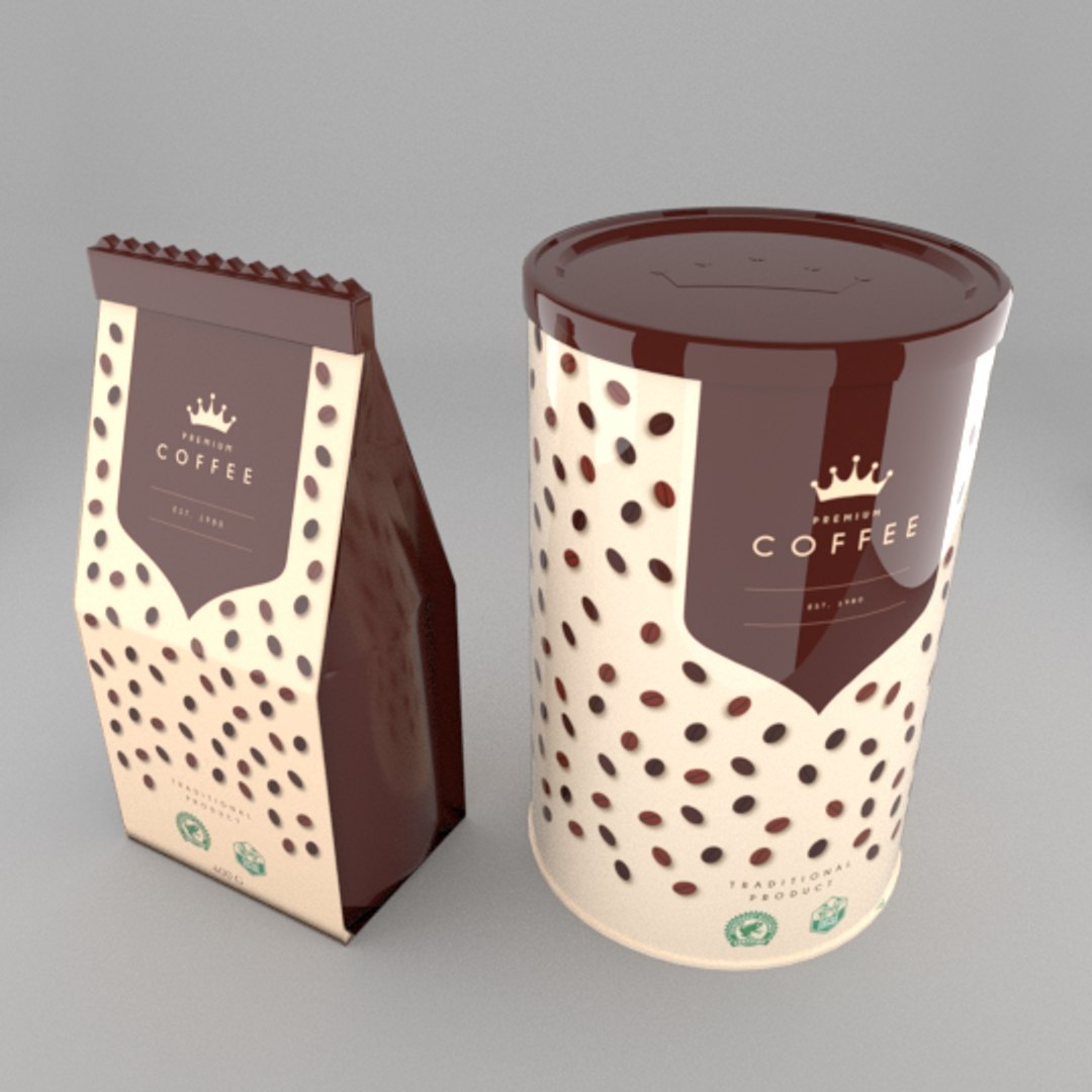 Coffee Pack 3d Model