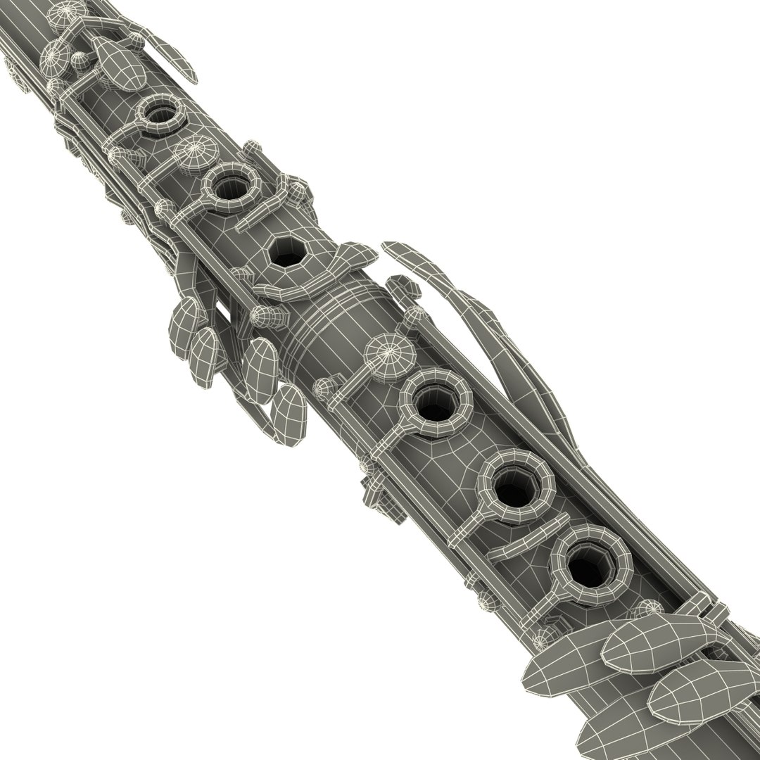 Clarinet Details Modelled 3d Model