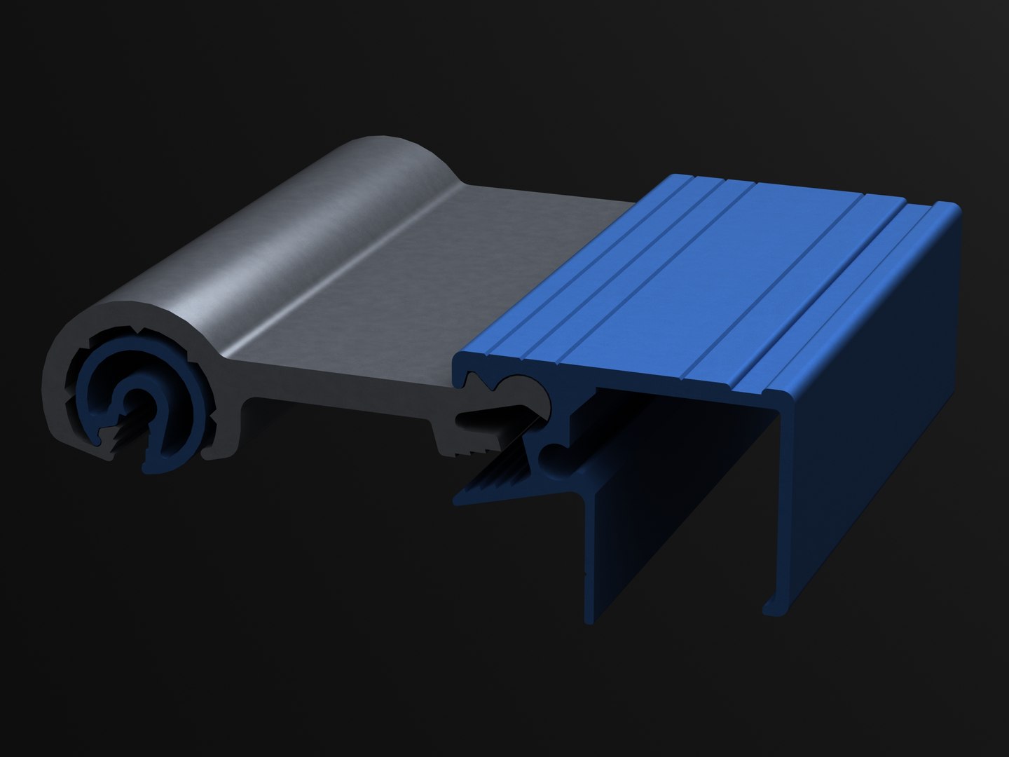 Aluminum Extruded Vehicle Rope Rail System 3D - TurboSquid 2157060