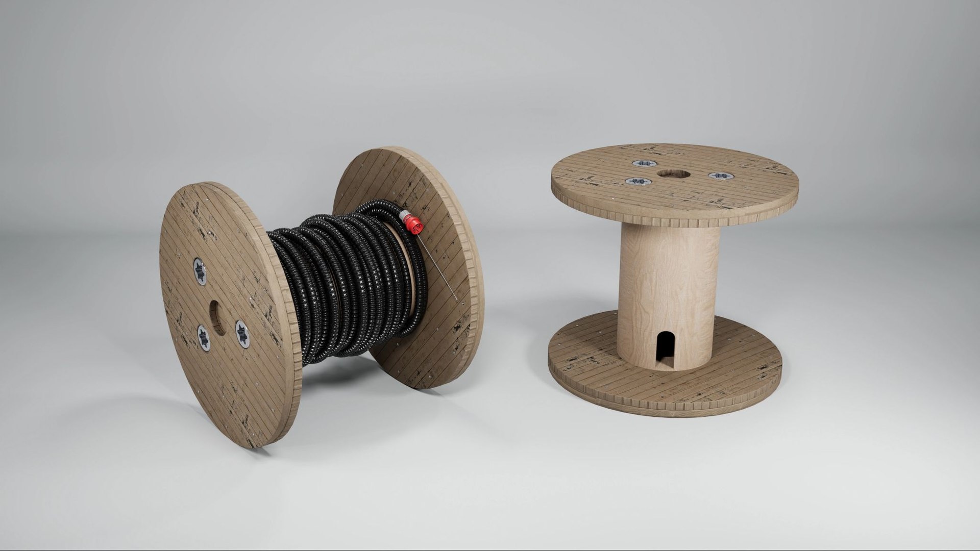 Industrial Cable Reel Model - TurboSquid 2461697