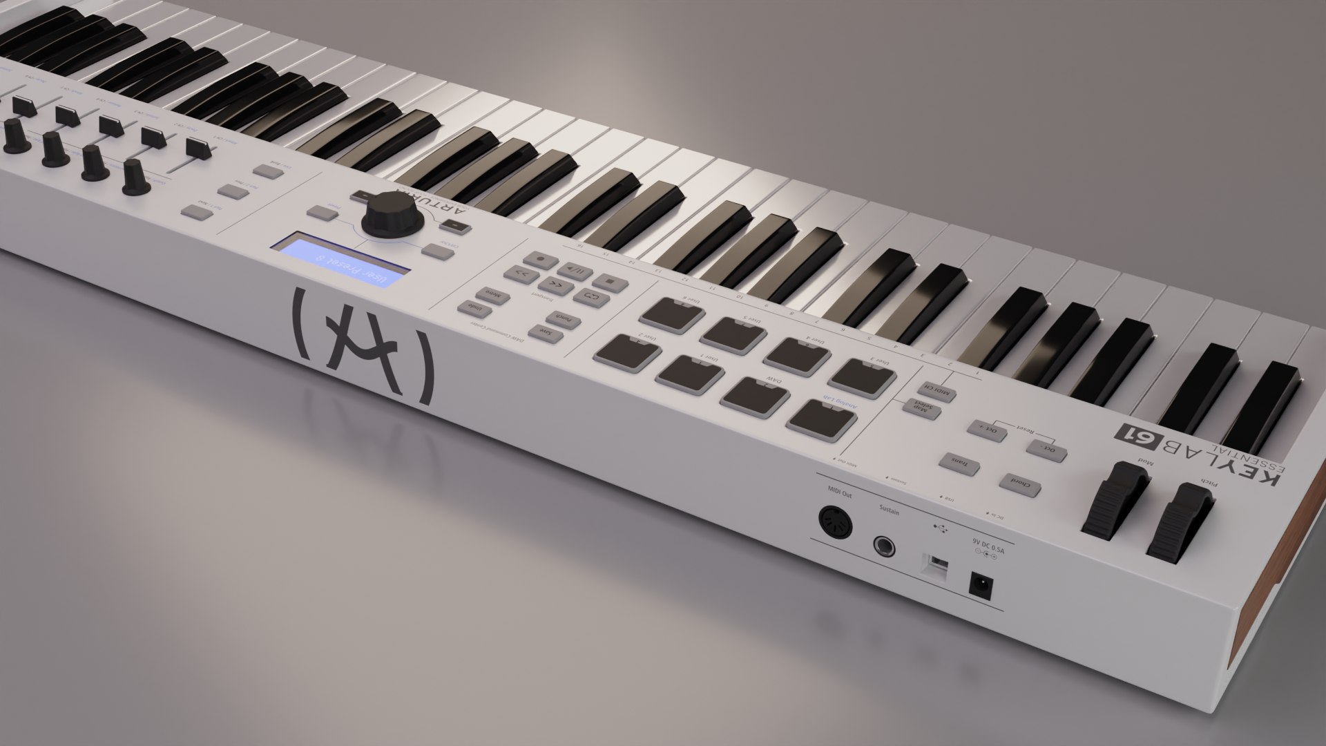 Arturia MIDI Controller 61 3D Model - TurboSquid 1871452