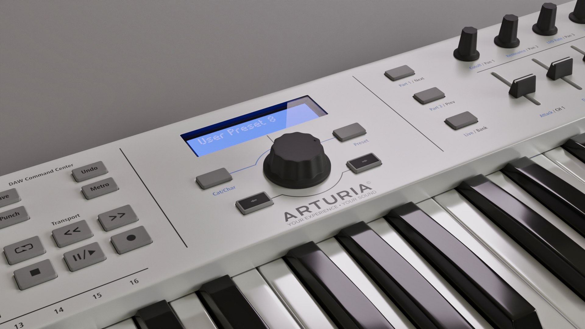 Arturia MIDI Controller 61 3D Model - TurboSquid 1871452