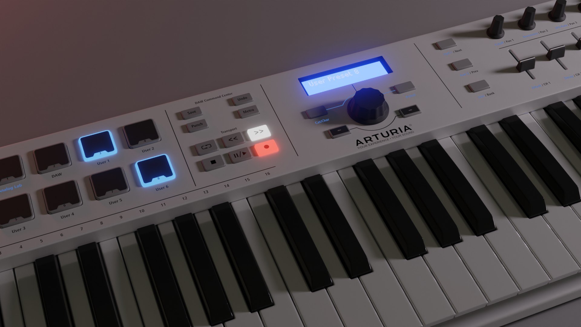Arturia MIDI Controller 61 3D Model - TurboSquid 1871452