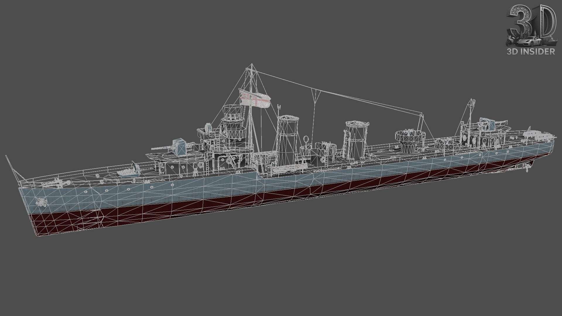 A Class Destroyer 3D Model - TurboSquid 2431647