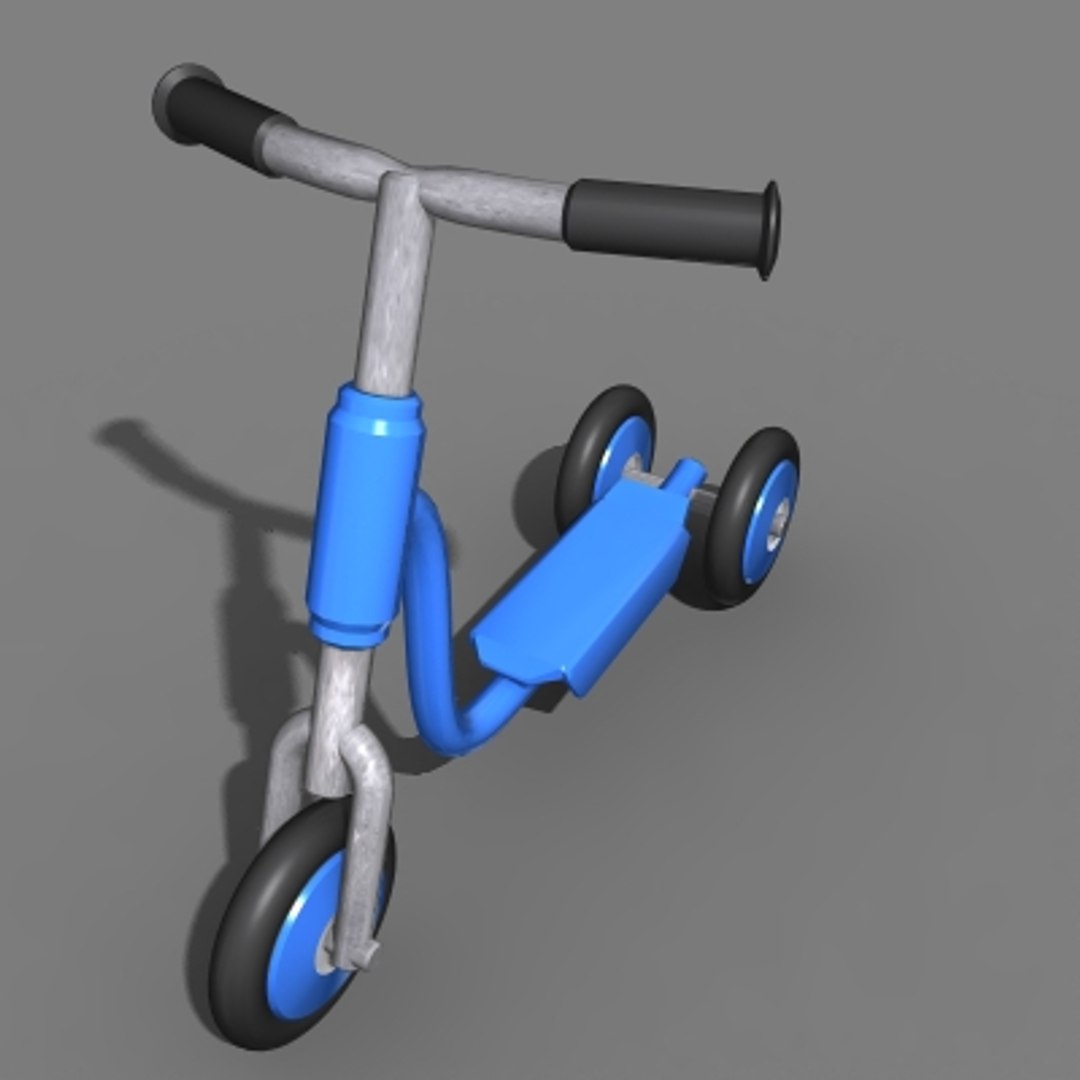 childs scooter 3d model