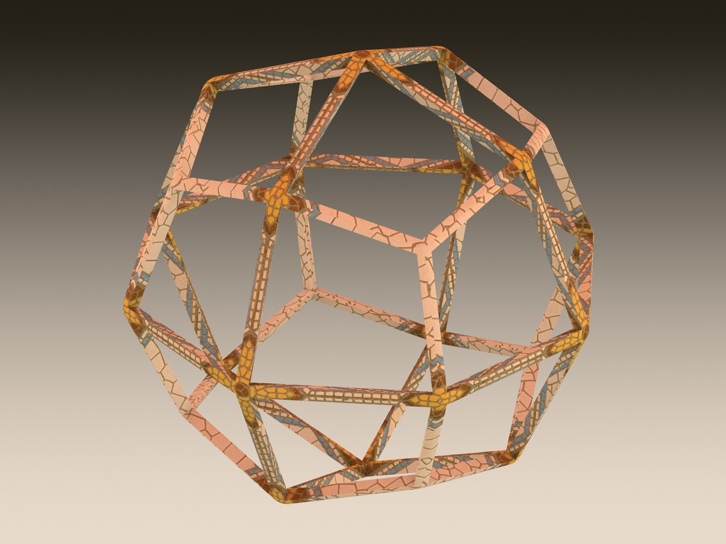 Wireframe Shape Deltoidal Icositetrahedron 3D Model - TurboSquid 2169286