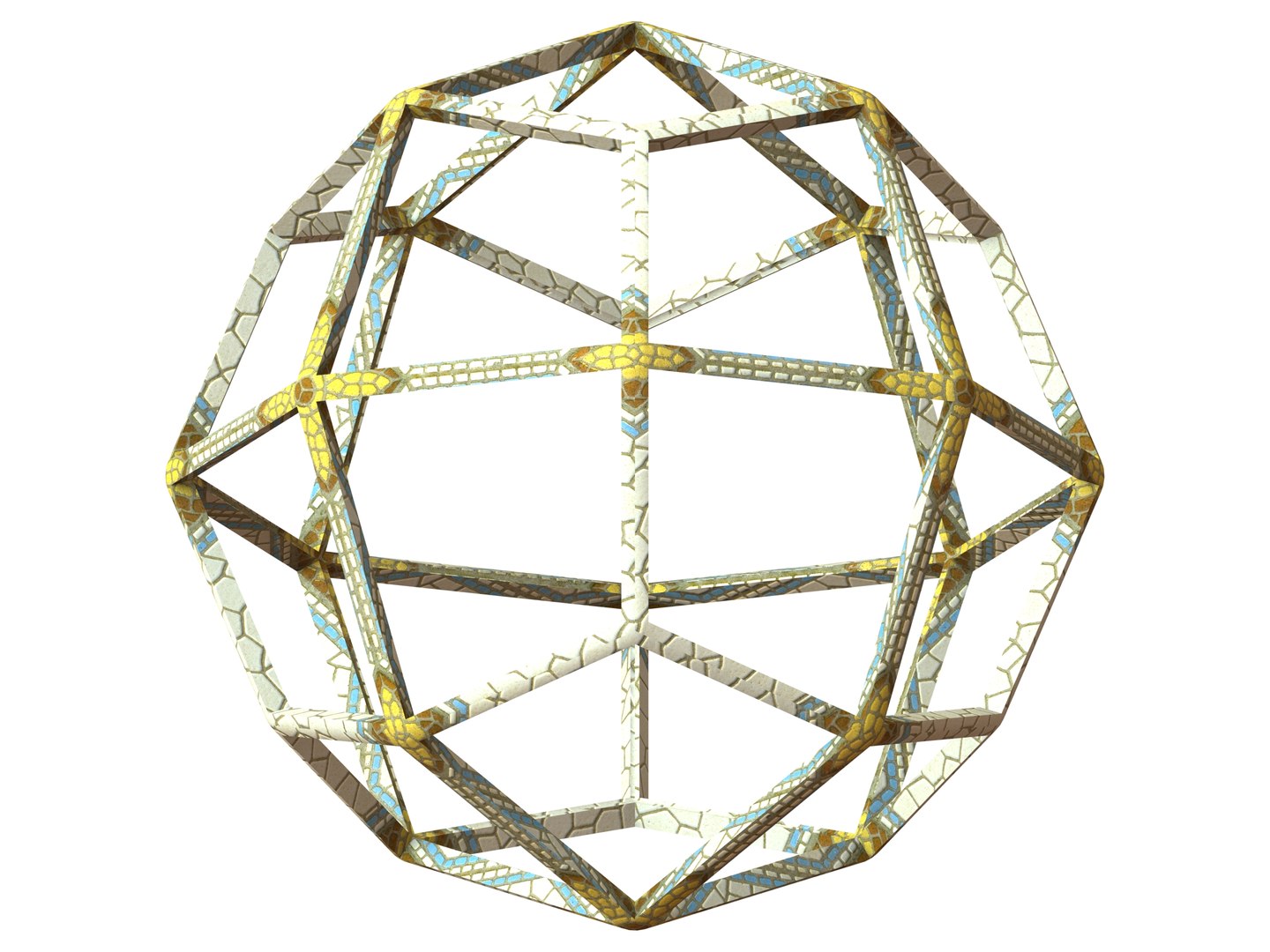 Wireframe Shape Deltoidal Icositetrahedron 3D Model - TurboSquid 2169286